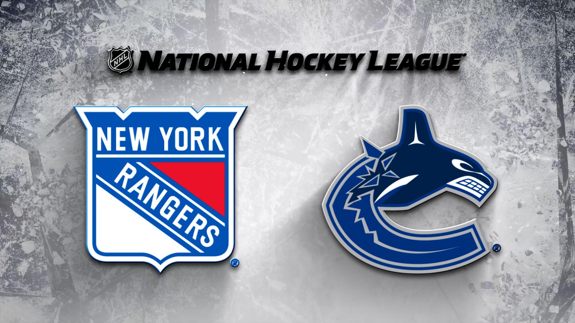 Vancouver Canucks vs. New York Rangers