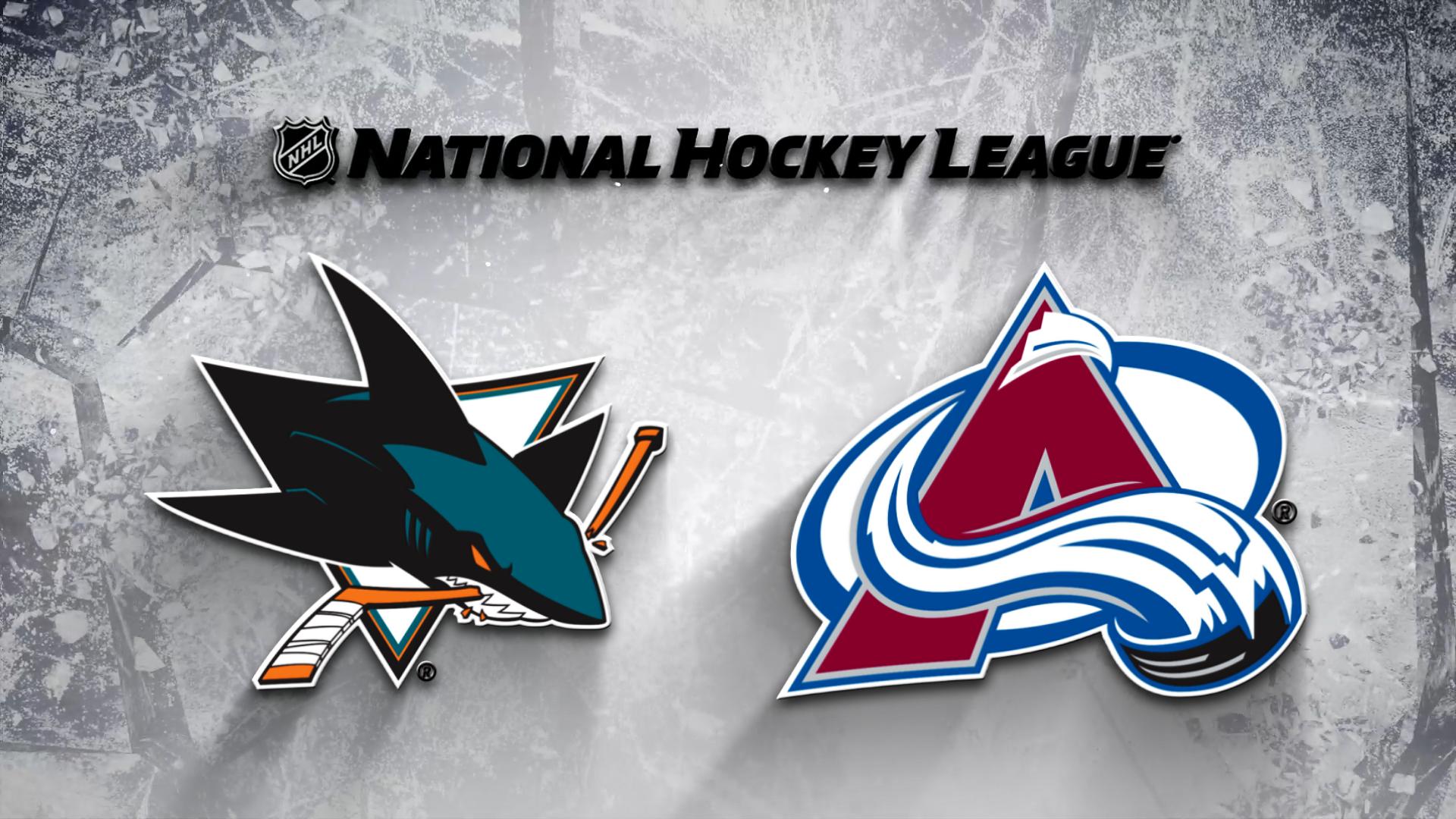 Colorado Avalanche vs. San Jose Sharks